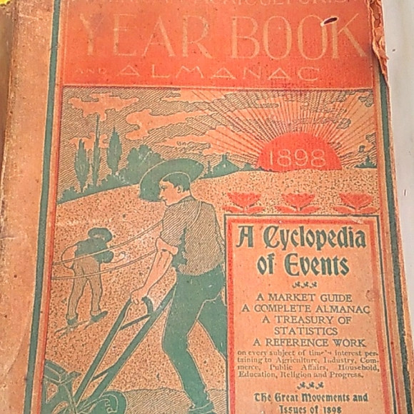 Antique | Accents | Antique American Agriculturist Year Book 898 ...